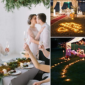 PChero Battery Operated Tea Lights with Timer, 12pcs Warm White LED Timed Flameless Candles Flickering, 6Hours On Per 24Hours Cycle, Ideal for Thanksgiving Christmas Wedding Home Decor