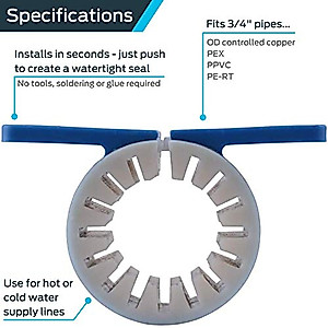 HoldRite 267J15 Plastic Silencer Clamp, 3/4 Inch, Single pack