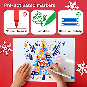 ARTISTRO 24 Acrylic Paint Pens, Acrylic Paint Markers, Fabric Markers for Textile, Canvas, Rock, Glass, Wood, Paper, Pumpkin, DIY, Paint Markers for Kids and Adults (Dual Tip Dot + Fine, 24)