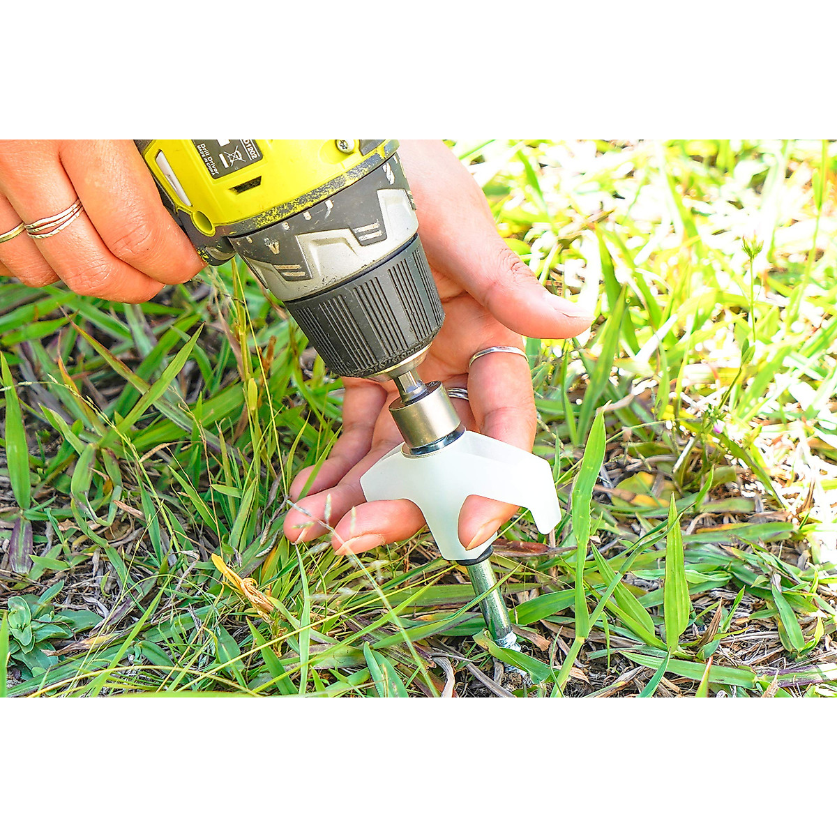Outback Element® 1/4" Quick-Change Hex Shank Sockets 13mm Magnetic Nut Setter Driver Drill Bit, 39mm Length, Metric