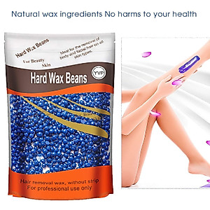 Hard Wax Beads for Hair Removal, Yovanpur Wax Beads for Sensitive Skin, Har Wax Beans for Coarse Hair, Waxing beads for Face, Eyebrow, Body, Bikini, Brazilian At Home 300g (10 Oz)/bag（Chamomile)