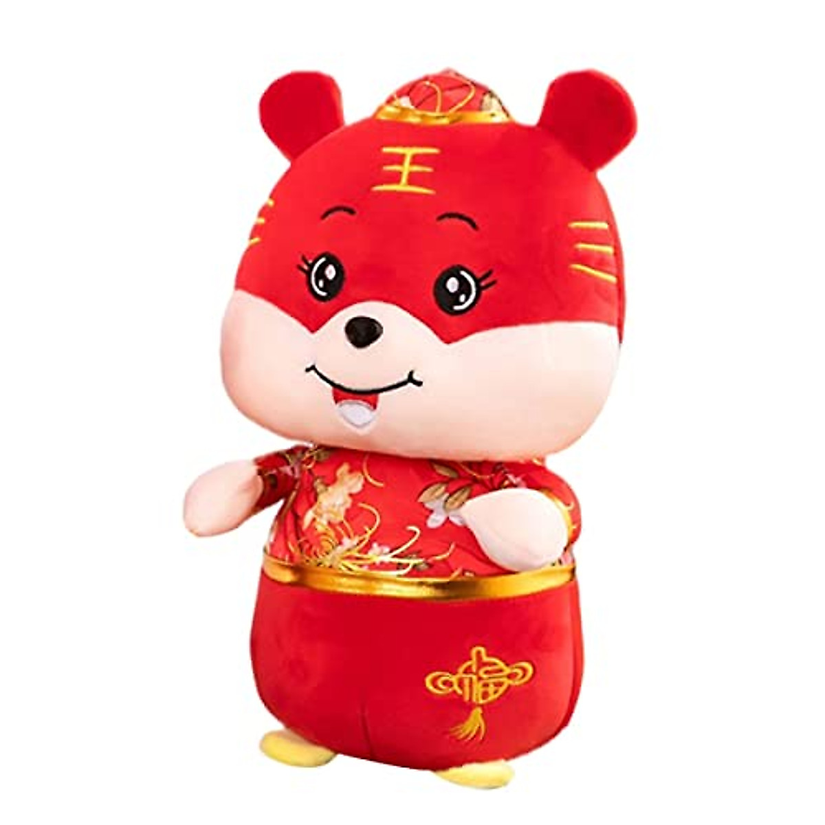 Cabilock 2pcs Suit Toy: Goodie Animal with Decorative Adorable Zodiac Festival Year New for Kids Bedroom Toy Bag Plush of Fluffy Ornament Decoration Doll Design Blessing Decor