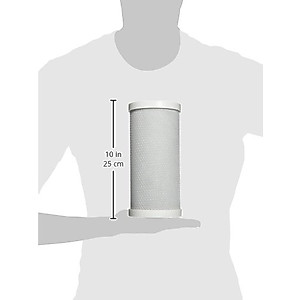 Hydronix CB-45-1010 Whole House or Commercial NSF Coconut Activated Carbon Block Water Filter, 4.5" x 10" - 10 Micron