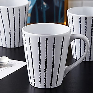 Stone Lain Nova Stoneware Dinnerware Set, 16-Piece Service for 4, Black