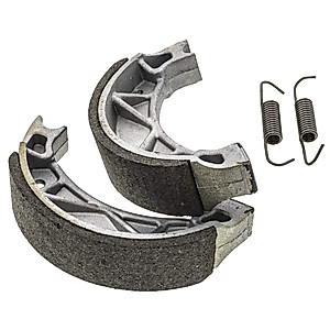 NICHE Brake Shoe Set for Yamaha Raptor 50 Grizzly 125 4BE-W253E-00 3FA-W253A-00 Complete Semi-Metallic