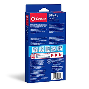 PLAYTEX Living Reuseable Rubber Cleaning Gloves (Small, 10 Pairs), Premium Protection Reusable Household Gloves