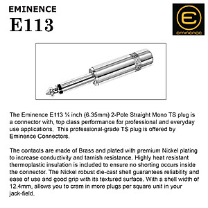 Audioblast - 2 Units - 18 Foot - HQ-1 - Braid(Black) Flexible - Dual Shielded(100%) - Guitar Instrument Effects Pedal Patch Cable w/Eminence Straight ¼ inch(6.35mm) TS Plugs & Double Staggered Boots
