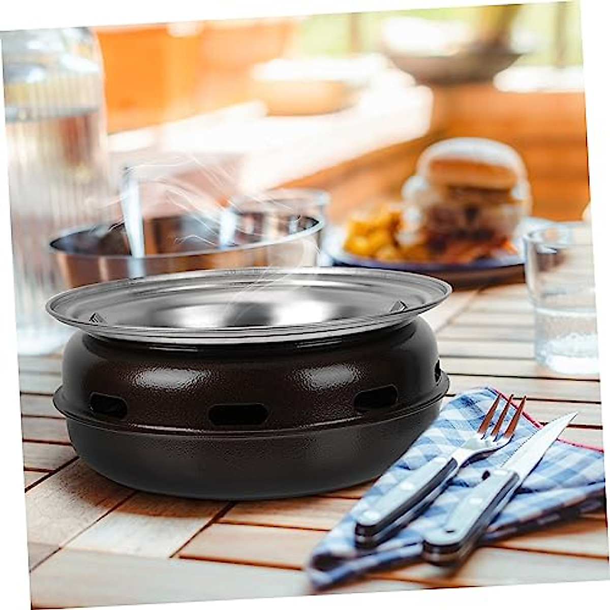 1pc Oven Mini Charcoal Grill Portable Burner Camping Burner Portable Backpacking Gas Stove Useful Barbecue Grill Camping Gas Stove Brazier Stove Outdoor Barbecue Tool Bbq Tool Wok