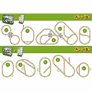 BRIO World - 33773 Railway Starter Set | 26 Piece Toy Train with Accessories and Wooden Tracks for Kids Age 3 and Up - Green