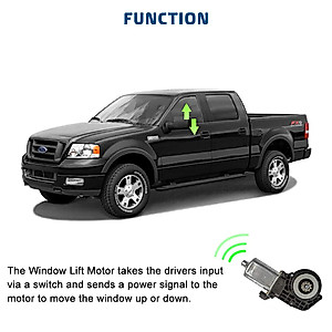 Power Window Lift Motor Left Replacement for 1997-2002 Ford Expedition 1997-2004 Ford F-150 1997-1999 Ford F-250 1998-2002 Lincoln Navigator Replace# XL3Z1523395AA, XL1Z7823395BA 742-272