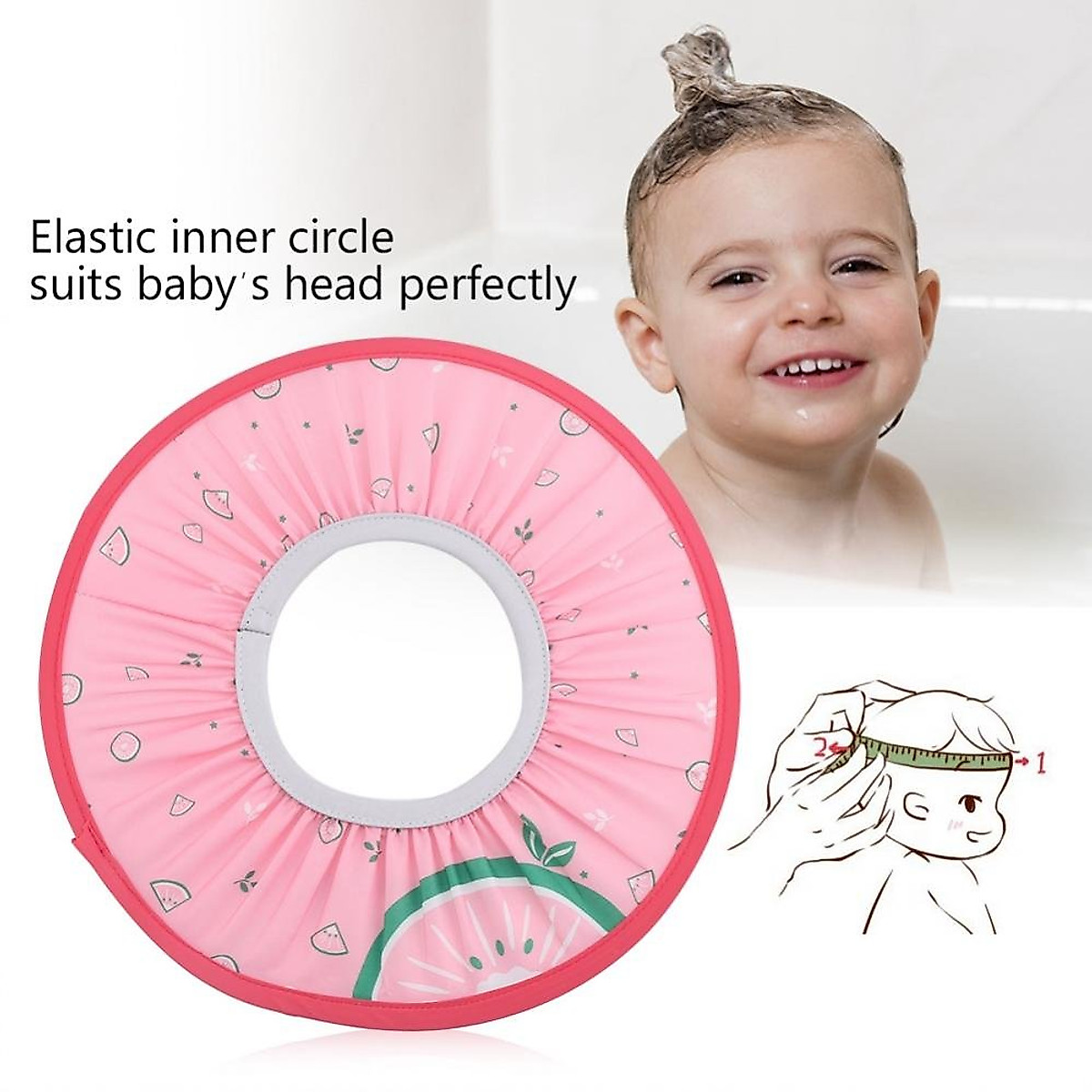 Kid Wash Hair Baby BathSafe Shampoo ShowerBathing Tub Head Hair Rinser Toddler And Kids Prevent Water Entering Eyes And Ears ()