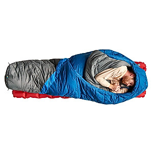 Sierra Designs Night Cap 20-20 Degree Zipperless Sleeping Bag with 100% Recycled Synthetic Insulation, Fold Over Blanket Design, Camping & Backpacking Sleeping Bag 2023 (Regular)