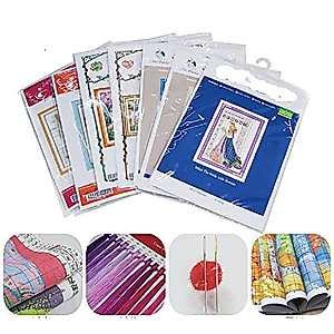 ARAZADR Cross Stitch Stamped Full Range of Embroidery Kits for Beginners and Adults- Flowers Pattern, 11CT 3 Strands Stamped Fabric Embroidery Crafts Needlepoint Kit for Home Decor, 11.81×15.75Inch