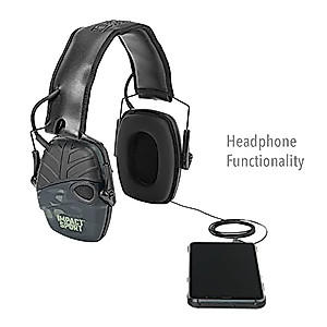 Howard Leight by Honeywell Impact Sport Sound Amplification Electronic Shooting Earmuff, MultiCam Black (R-02527)