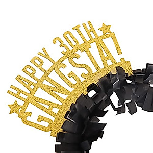 Happy 30th Birthday Party Tiara - Adult Theme Party Hat,Funny Thirty Birthday Gift for her,Milestone Birthda,Party Decor for 30