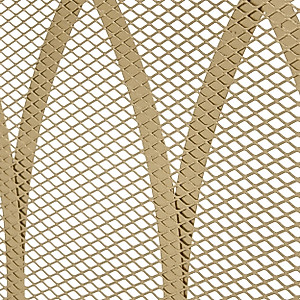 Christopher Knight Home Junior Modern Single Panel Iron Firescreen, Gold Finish