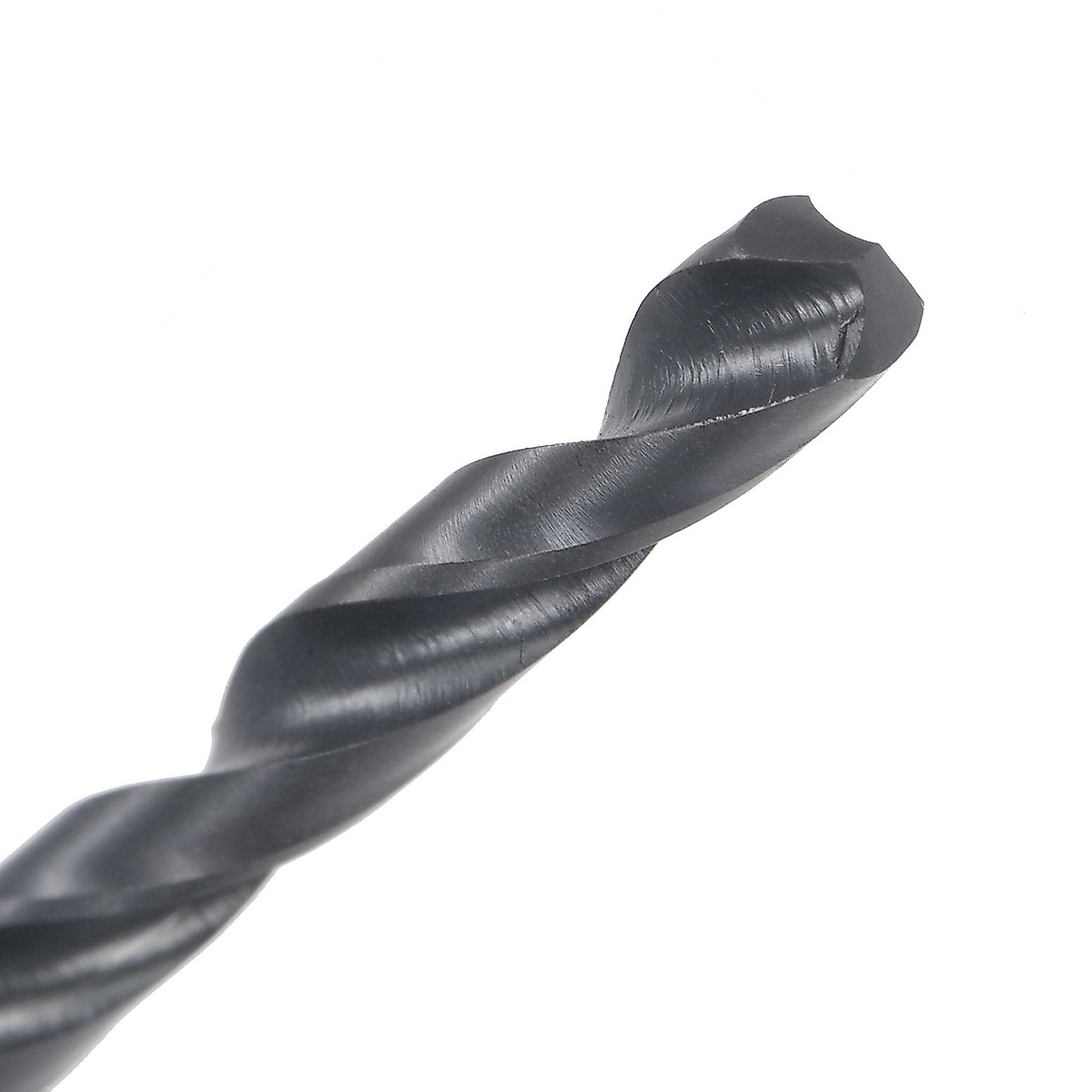 uxcell High Speed Steel Lengthen Straight Shank Twist Drill Bit Fully Ground Black Oxide 4.2mm Drill Diameter 120mm Total Length 65mm Drill Bit Length 2 Pcs