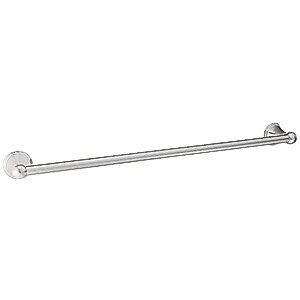 Amazon Basics Modern Towel Bathroom Bar, Satin Nickel, 24 Inch
