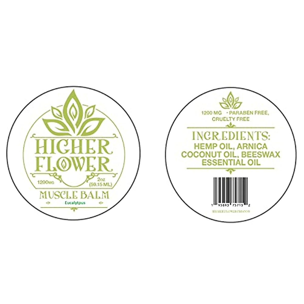 Hemp Muscle Balm 1200 mgs (Eucalyptus)