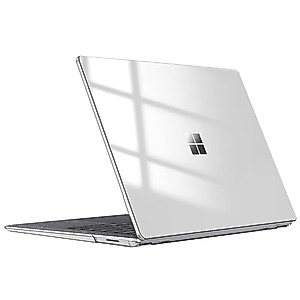 Fintie Protective Case for 13.5 Inch Microsoft Surface Laptop 5/4/3/2 with Alcantara Keyboard (Model: 1958/1950/1867/1769) - Slim Snap On Hard Shell Cover, Crystal Clear