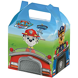 Paw Patrol Treat Boxes - 8 Party Favor Boxes for Kids Parties, (5.5" x 7.5" x 4.25") - Sturdy Paper Boxes for Birthdays, Themed Events and More