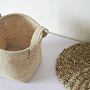 UXZDX Cloth Flowerpot Storage Basket Cotton Linen Blended Desktop Storage Box Kids Toys Sundries Organizer Laundry Basket