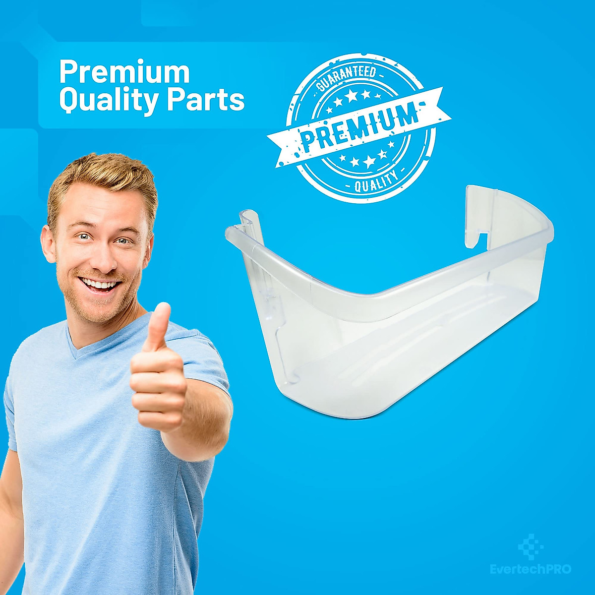 EvertechPRO 242126602 Door Bin Replacement for Frigidaire