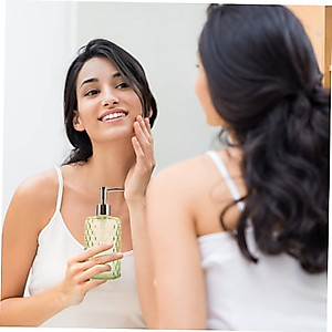 DRESSOOS Refillable Pump Bottle Glass Soap Dispenser for Hand Soap Shampoo Lotion