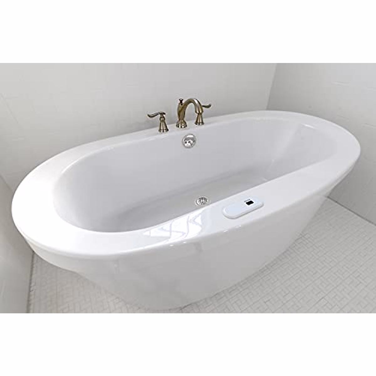 Gold-Hao-the-bathroom Beehive Grid Bathtub Drain with 1-1/4 Inch Fine Thread and 1-1/2 Inch Course Thread Bushing (Chrome)