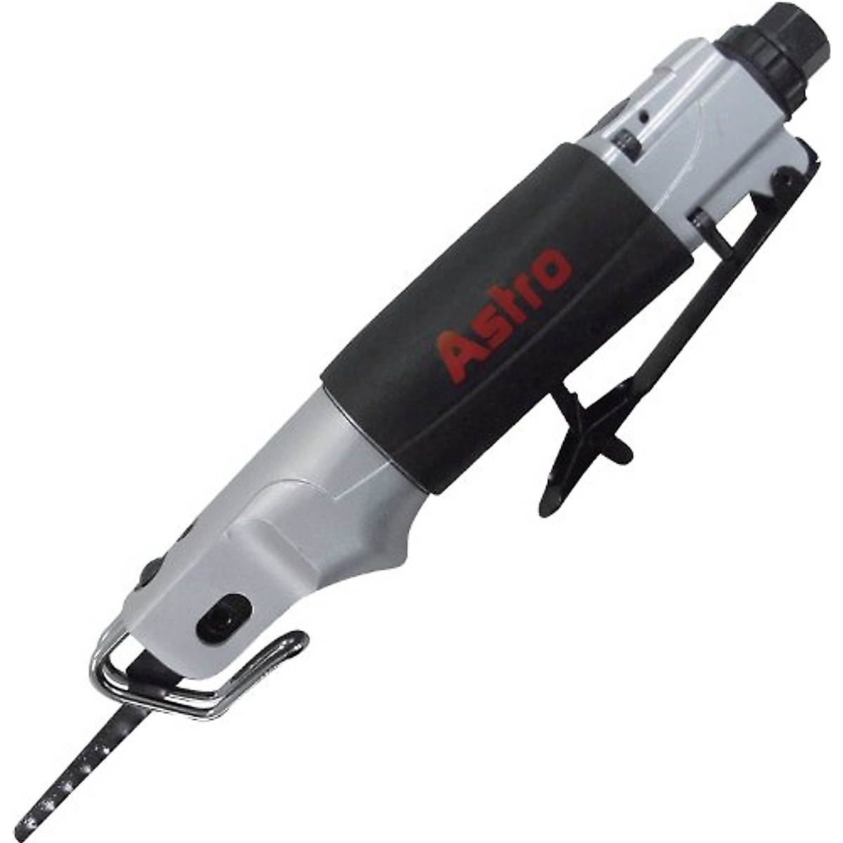Astro Pneumatic Tool 930 Air Body Saber Saw with 5pc 24 Teeth per Inch Saw Blades, Black, Silver