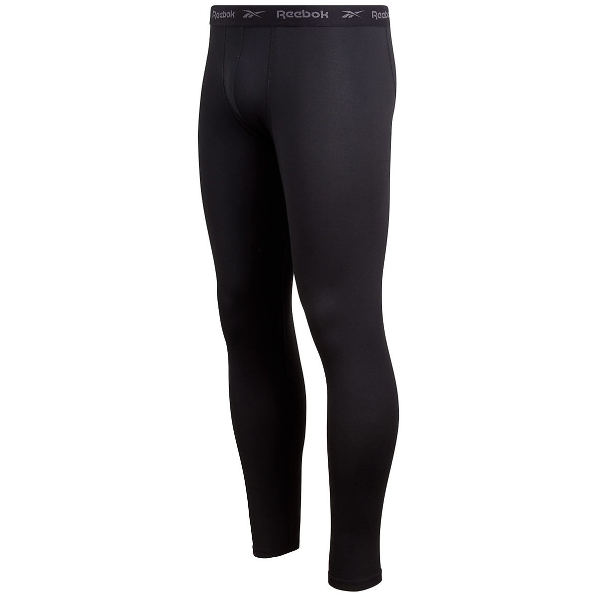 Reebok Mens Compression Pants – Athletic Base Layer Mens Leggings Thermal Pants - Performance Compression Tights for Men S-XL, Size Small, Black