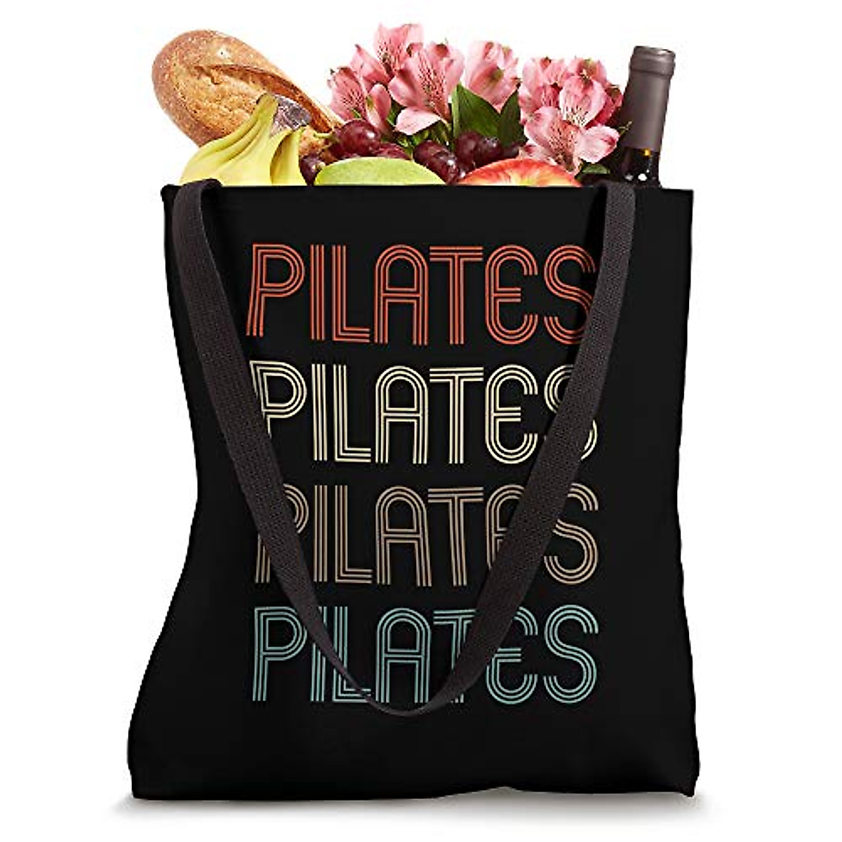 Vintage Retro Pilates Lover Trainer Instructor Gift Tote Bag