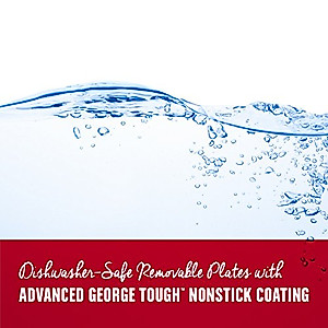 George Foreman 4-Serving Removable Plate Grill and Panini Press, Black, GRP1060B