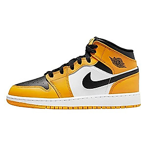 Jordan Youth Air 1 Mid (GS) 554725 701 Taxi - Size 4.5Y