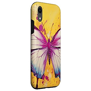 iPhone XR Yellow Butterfly Case