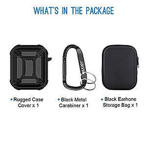 Maxjoy Protective Case Compatible with Apple AirPods 2 & AirPods 1, 2 Pack