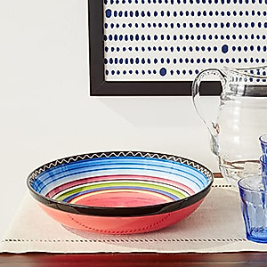 Certified International Tequila Sunrise Serving Bowl, Extra Large, Multicolored