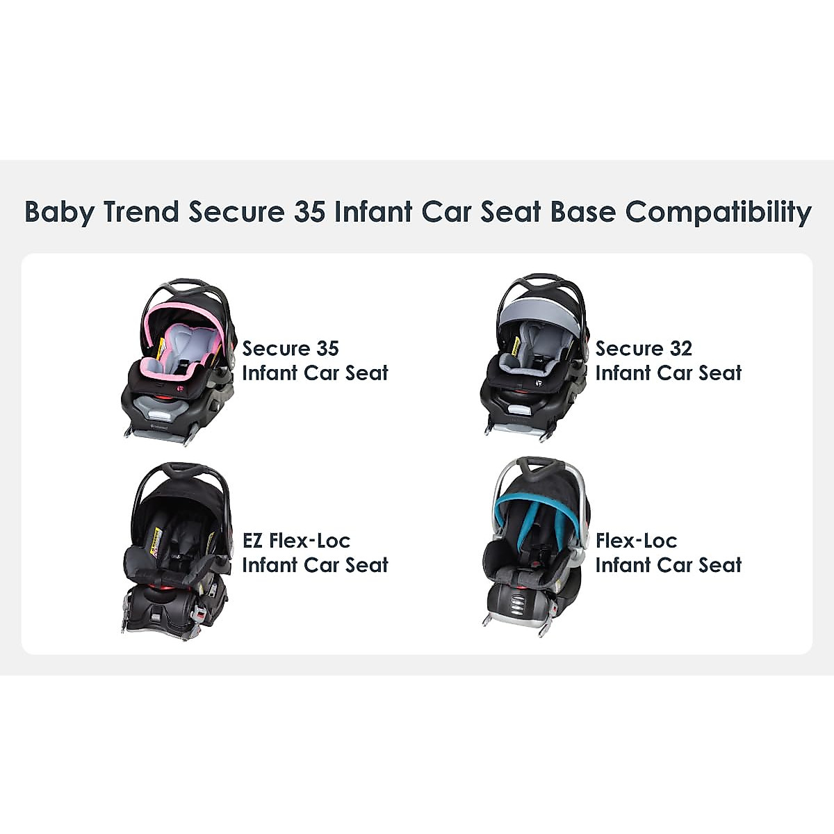 Baby Trend Secure 35 Infant Car Seat Base, Black