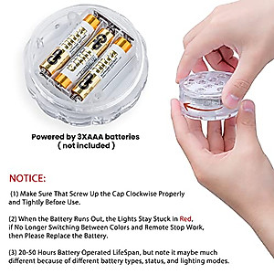 Seaponer Boat Lights Wireless Battery Operated, Waterproof Marine Led Light for Deck Light Courtesy Interior Lights, for Fishing Kayak Duck Jon Bass Boat, RGB Multi Color Remote Controlled, 2pcs