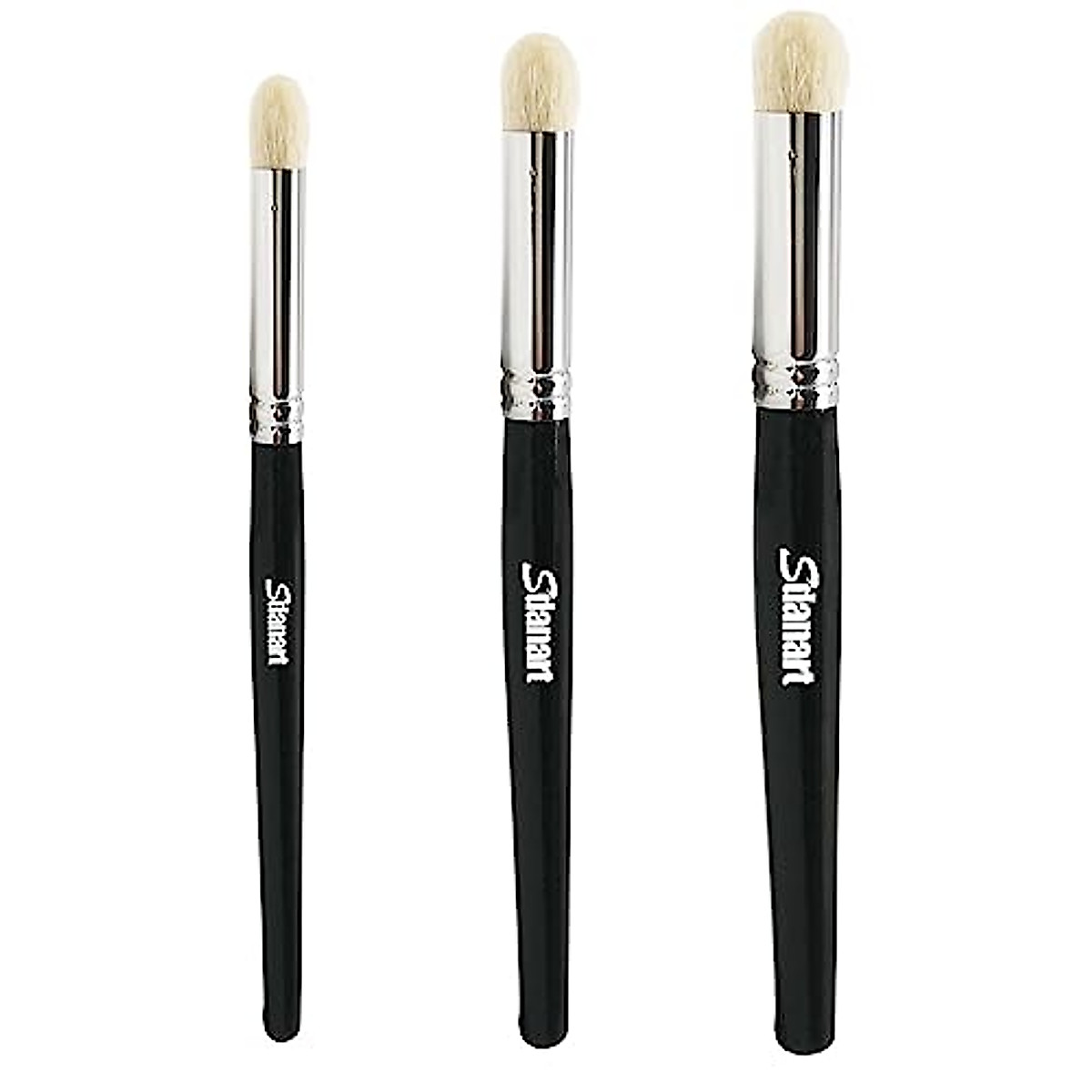 Sdanart Drybrush Set Hobby Drybrush Paint Brush,Detail Paint Brush Set,3 pcs Professional Art and Advanced Acrylic Paint Brushes for Tabletop&Wargames Miniature Watercolor Oil Painting,Model