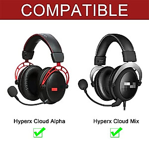 QKIIP HyperX Cloud Alpha Cable, Removable Replacement Alpha Cord, with Mute & Volume Controls Compatible with HyperX Cloud Mix Alpha Gaming Headset (No Mic)