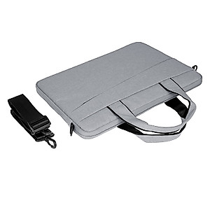 RAINYEAR 13 Inch Laptop Sleeve Shoulder Bag Compatible with MacBook 13.6" M2 A2681, 13.3 Air Pro M1/M2 A2338 A2337, 13.3" Chromebook Notebook Messenger Bag Carrying Case Briefcase, Gray