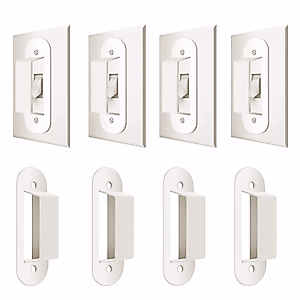 ChengFu Wall Switch Guards Plate Covers Child Safety Security Home Decor (4 Pack), White - Keeps Light On or Off Protects Your Lights or Circuits from Accidentally Being Turned On or Off