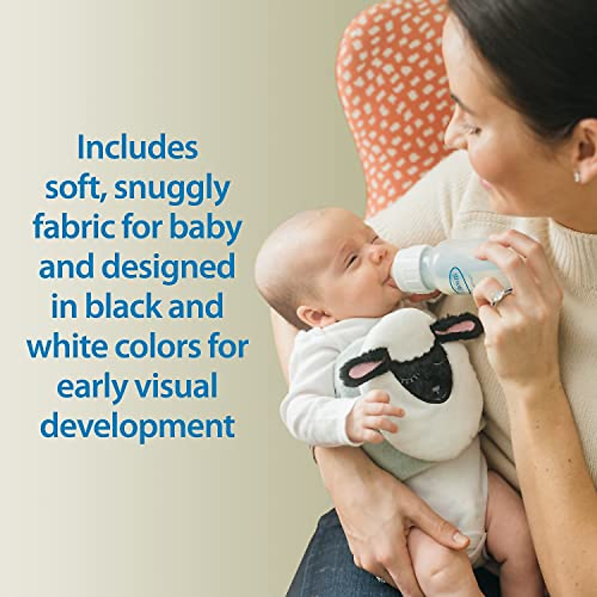 Dr. Brown’s Infant Gripebelt for Colic Relief, Heated Tummy Wrap, Baby Swaddling Belt for Gas Relief, Natural Relief for Upset Stomach in Babies and Toddlers, Lamb, 0-3m