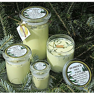 Award Winning Fir Needle Soy Candle with Wooden Wick LSJ12Natural