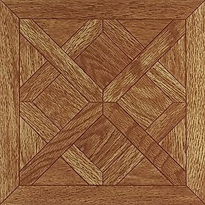 Nexus Self Adhesive 12-Inch Vinyl Floor Tiles, 20 Tiles - 12" x 12", Classic Paquet Oak Slate Pattern - Peel & Stick, DIY Flooring for Kitchen, Dining Room, Bedrooms & Bathrooms by Achim Home Decor
