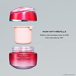 Shiseido Essential Energy Hydrating Cream Refill - 50 mL - Visibly Reduces the Look of Pores & Fine Lines - With Hyaluronic Acid - 24-Hour Hydration - Vegan - All Skin Types