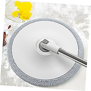 DOITOOL Disc Mop Cleaning Mop Window Glass Cleaner Household Cleaner Floor Dry Mop Cleaning Round Mop Round Mirror Floor Mop Wet Dry Mop for Floor Cleaning Floor Cleaning Mop to Rotate