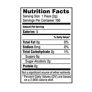 ORBIT WHITE Spearmint Sugarfree Gum, 40 Piece Bottle