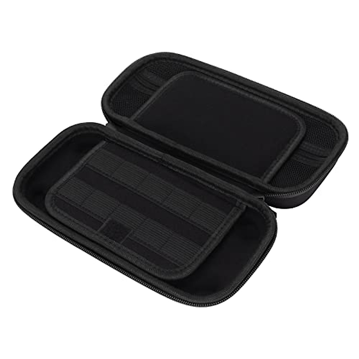 Game Console Storage Bag, Thickened Scratch Proof Lining Gamepad Carrying Pouch Protective for Game Controller (Black Zipper Regular)